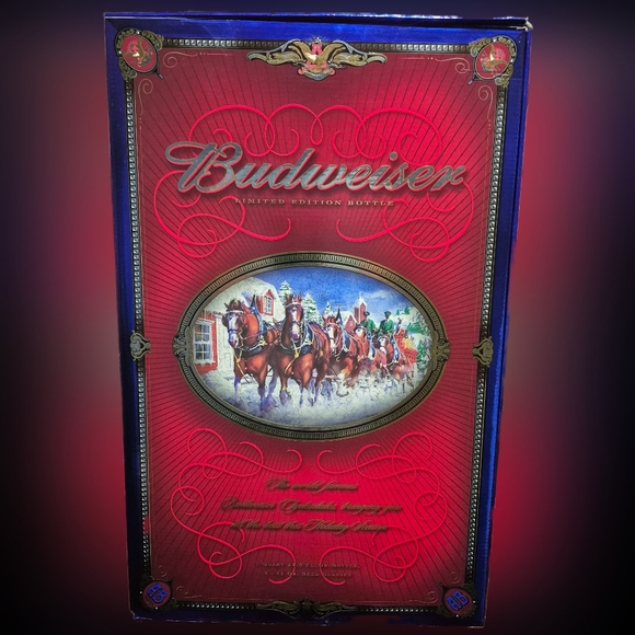 Budweiser | Holiday | Budweiser Collectors Box With Red And Blue Design ...